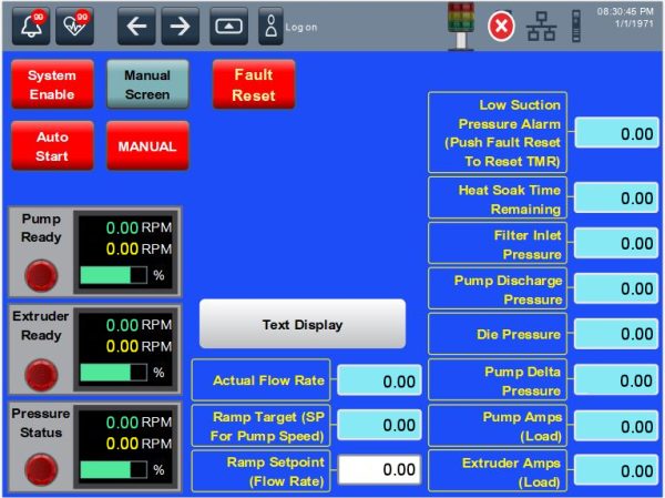 Gear Pump Controls - Summary - PSI-Polymer Systems